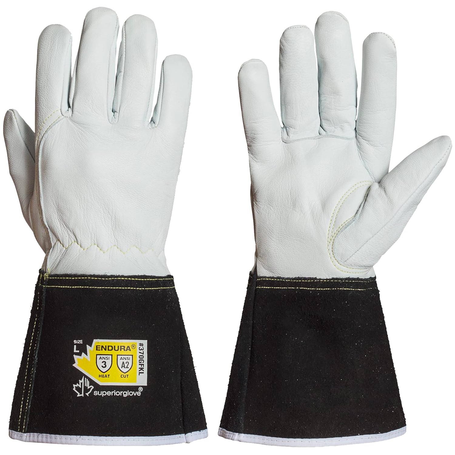 Superior 370GFKLL Precision Arc Goatskin Leather TIG Welding Glove ...