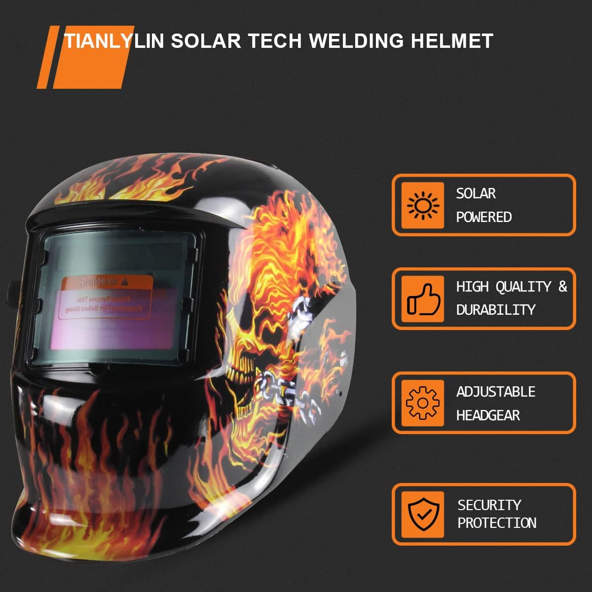 TIANLYLIN Solar Power Welding Helmet Review - Welding Apprentice Gear