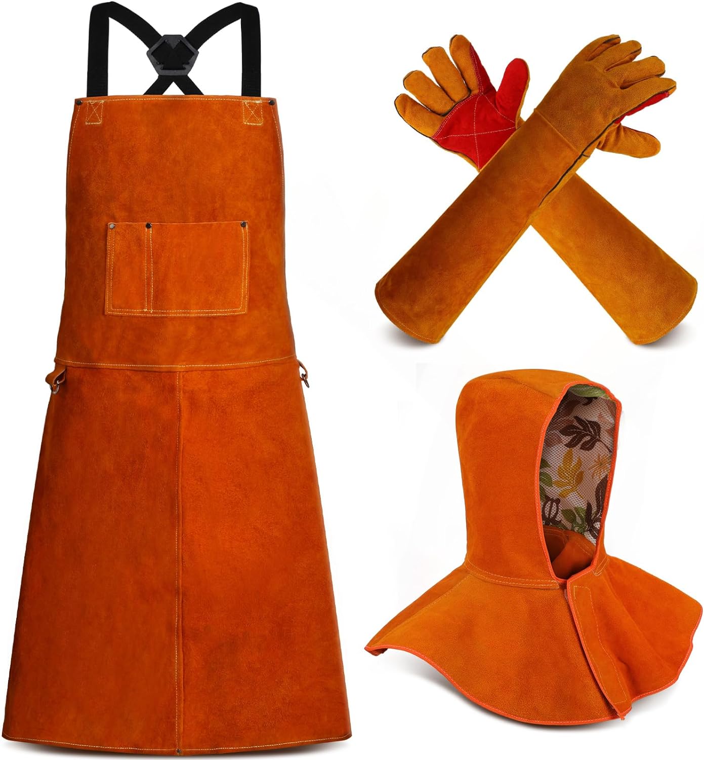 3 Pcs Leather Welding Work Apron Review - Welding Apprentice Gear